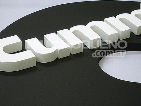 letras corporeas, logos corporeos, polyfan, esmerilados corporativos ...